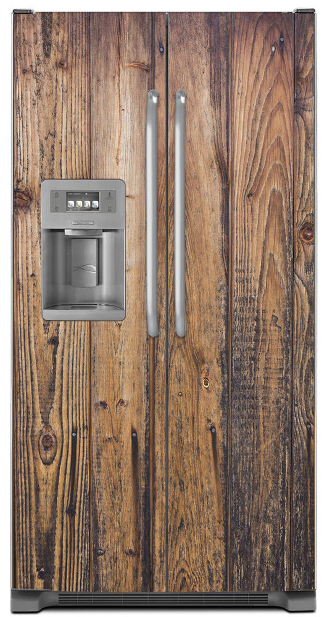 Magnetic Oak Wood Refrigerator Cover Skin - Etsy