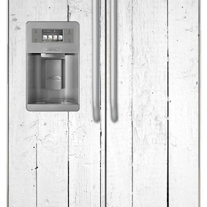Magnetic White Wood Refrigerator Cover Skin - Etsy