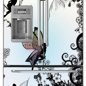 Magnetic Fairies Refrigerator Cover Skin - Etsy