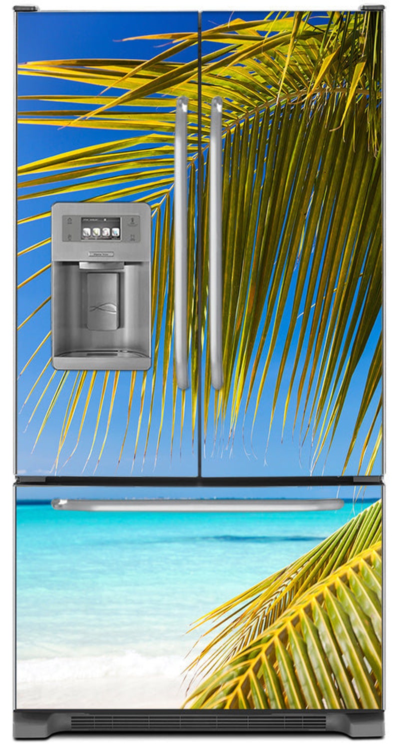 Magnetic Tropical Breeze Refrigerator Cover Skin - Etsy