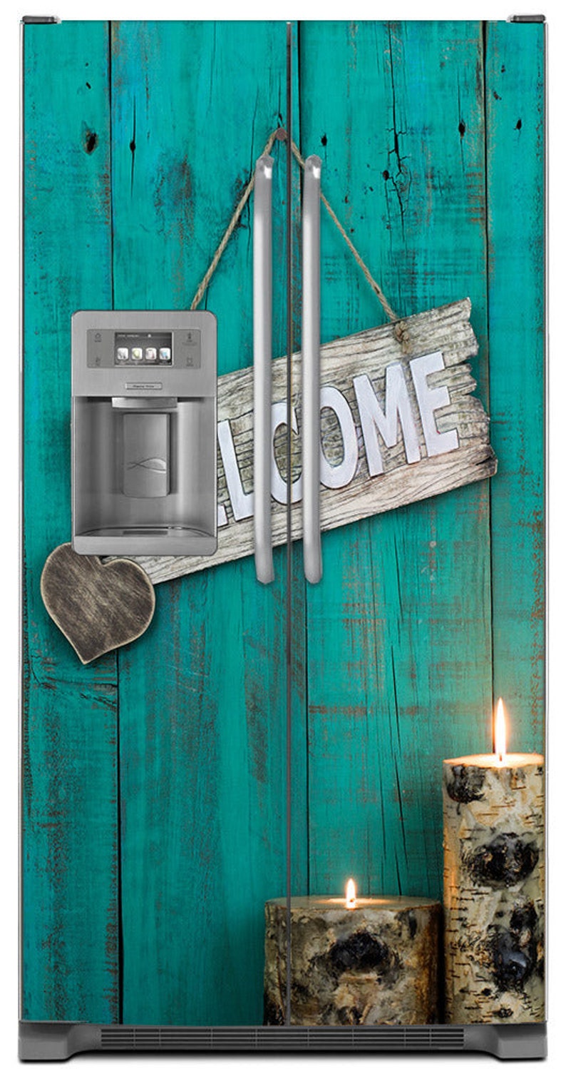 Magnetic Welcome Refrigerator Cover Skin - Etsy