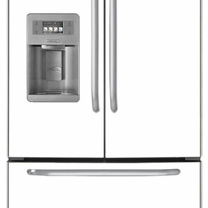 Magnetic Semi Gloss White Refrigerator Wrap Change Fridge Color How to ...