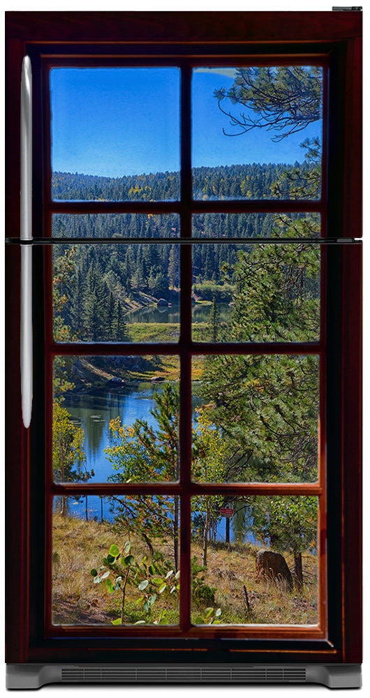 Magnetic Scenic Window View Refrigerator Cover Skin - Etsy