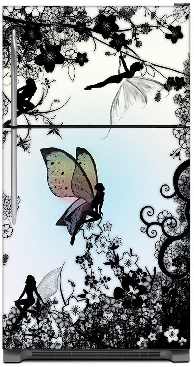 Magnetic Fairies Refrigerator Cover Skin - Etsy
