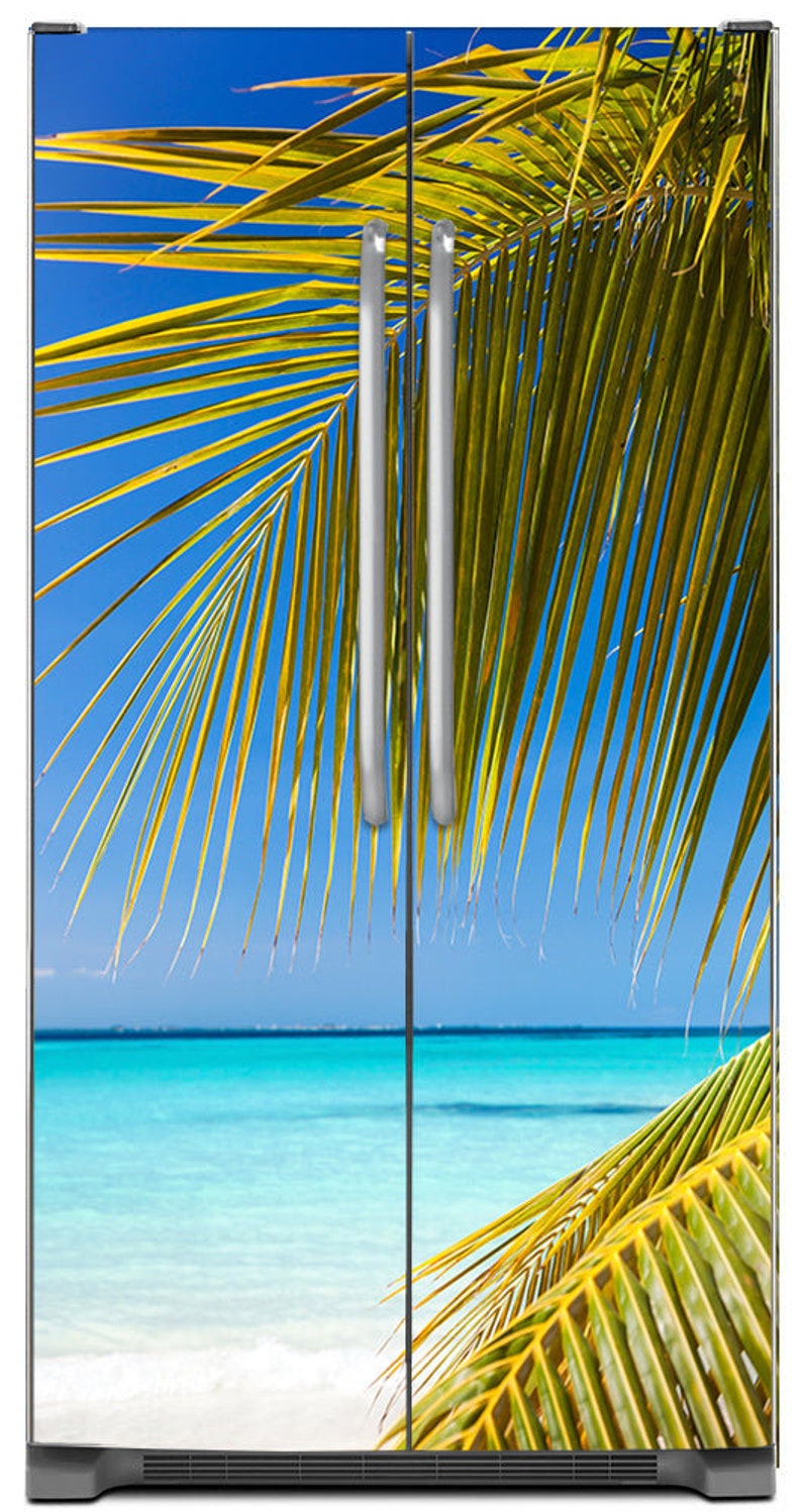 Magnetic Tropical Breeze Refrigerator Cover Skin - Etsy
