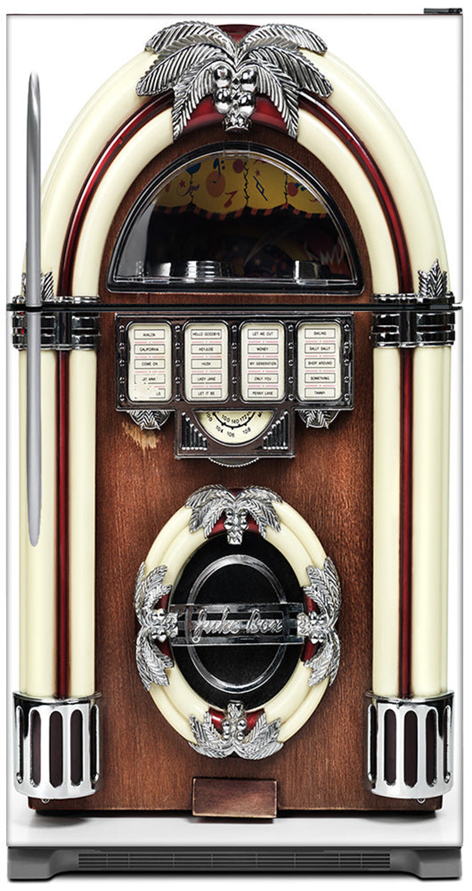 Magnetic Jukebox Refrigerator Cover Skin - Etsy
