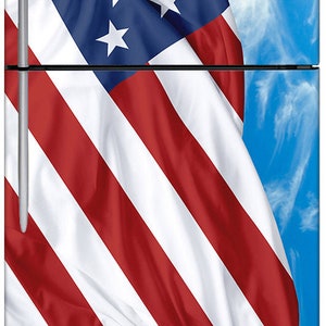 Magnetic USA Flag Refrigerator Cover Skin - Etsy