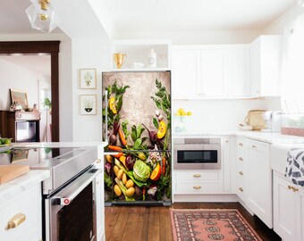 Solid Color Magnetic Vinyl Fridge Skins Cover Your Beat-up Refrigerator ...