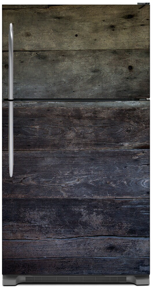 Magnetic Barn Wood Refrigerator Cover Skin - Etsy
