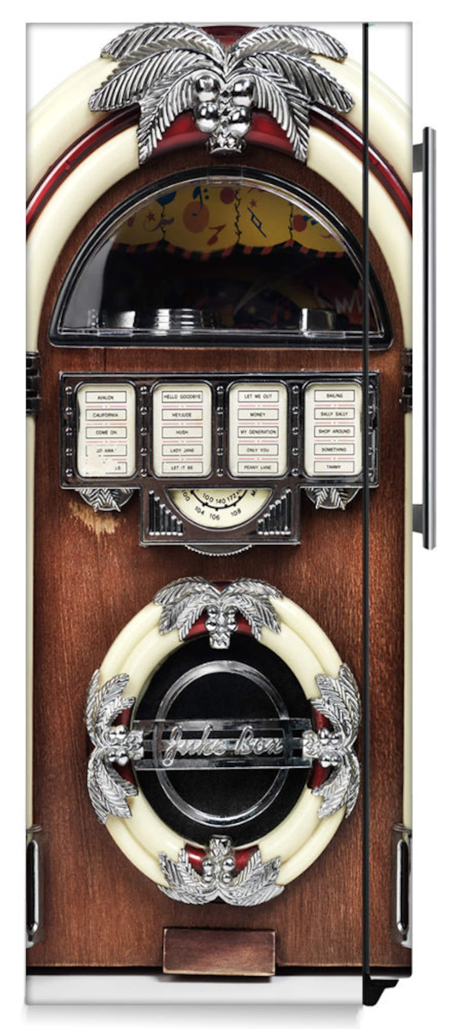 Magnetic Jukebox Refrigerator Cover Skin - Etsy