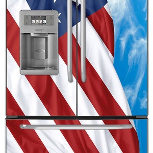 Magnetic USA Flag Refrigerator Cover Skin - Etsy