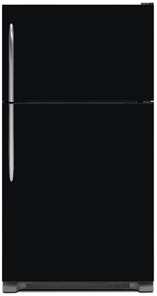 Magnetic Gloss Black Refrigerator Wraps Change Fridge Door Color Match ...