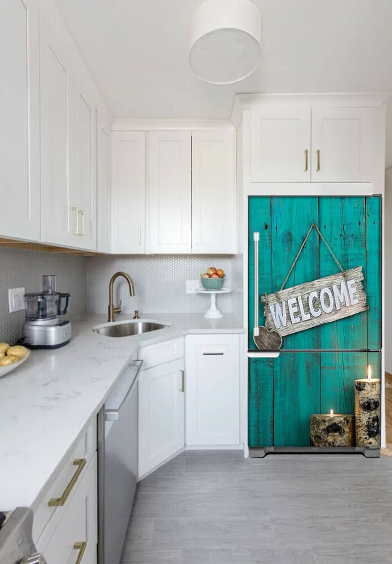 Magnetic Welcome Refrigerator Cover Skin - Etsy