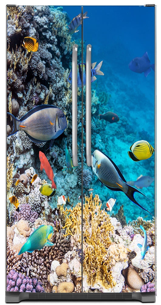 Magnetic Coral Reef Fish Refrigerator Cover Skin - Etsy