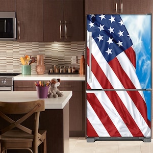 Magnetic USA Flag Refrigerator Cover Skin - Etsy