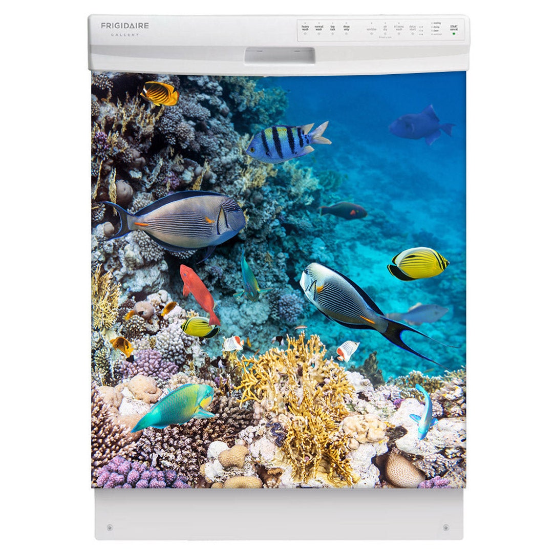 Coral Reef Fishbr/dishwasher Magnet Skin - Etsy