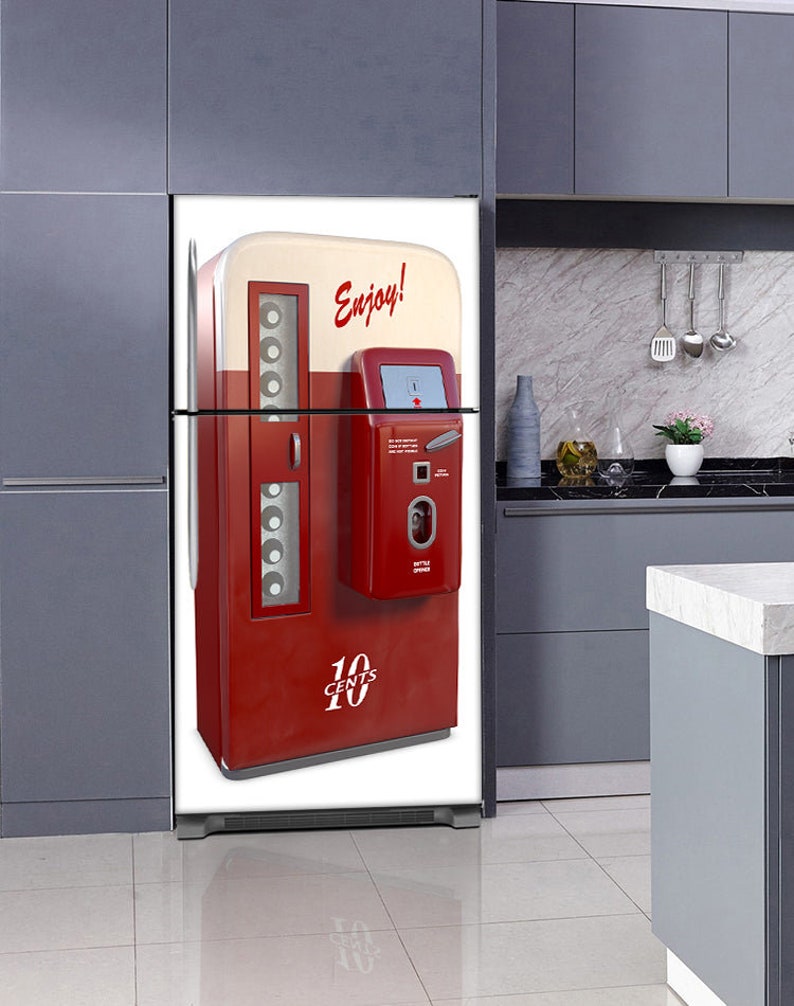 Magnetic Vending Machine Refrigerator Cover Skin - Etsy