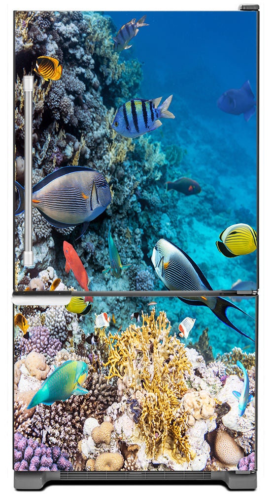 Magnetic Coral Reef Fish Refrigerator Cover Skin - Etsy
