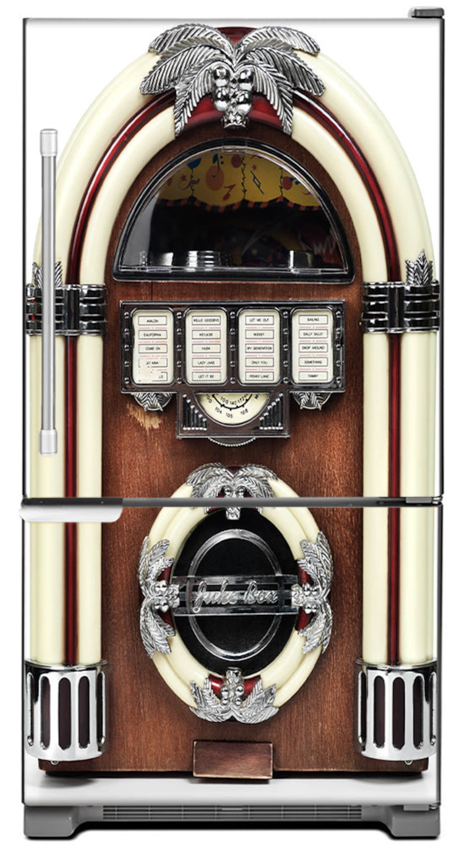 Magnetic Jukebox Refrigerator Cover Skin - Etsy