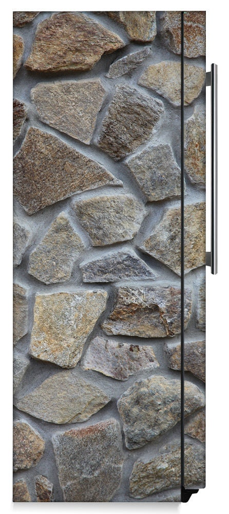 Magnetic Stone Wall Refrigerator Cover Skin - Etsy
