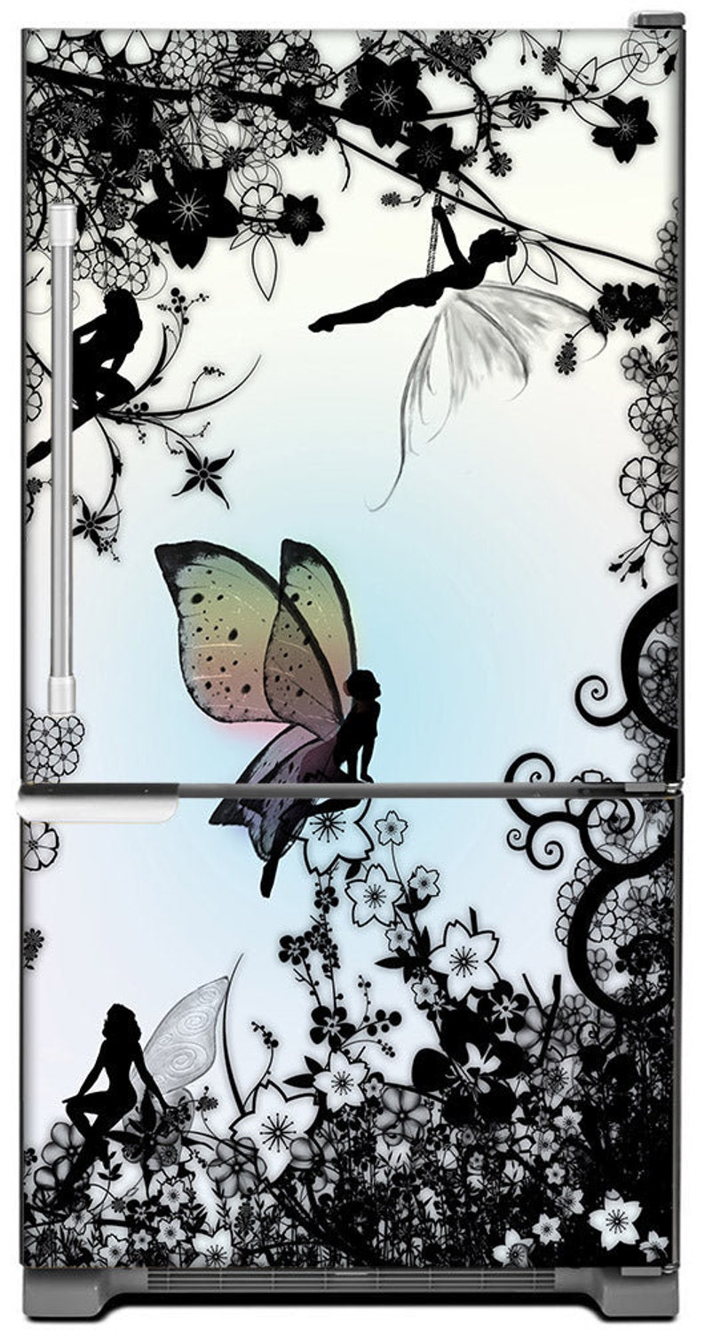 Magnetic Fairies Refrigerator Cover Skin - Etsy