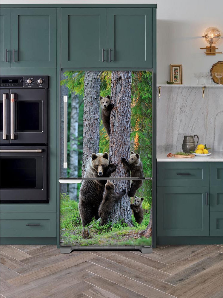 Magnetic Bear Family Refrigerator Cover Skin - Etsy