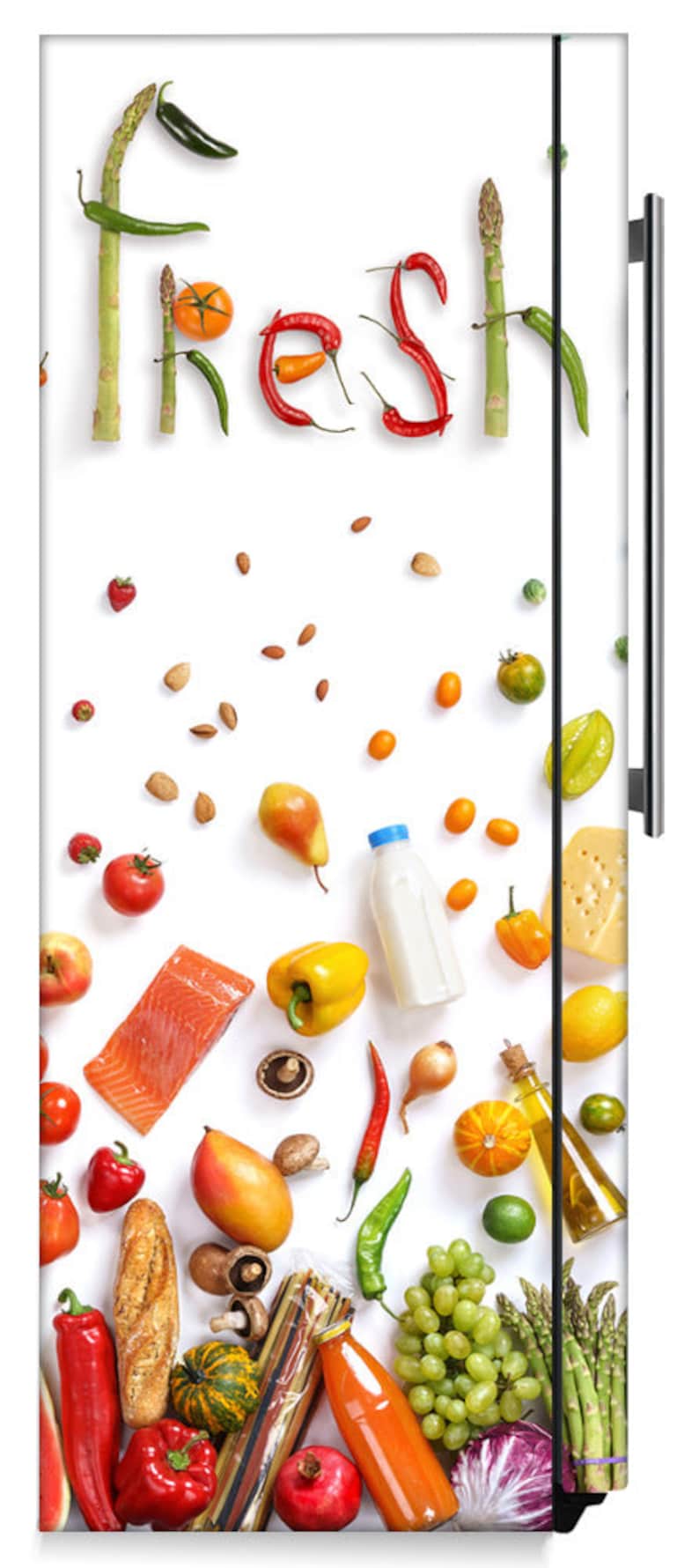 Magnetic Market Fresh Refrigerator Cover Skin - Etsy