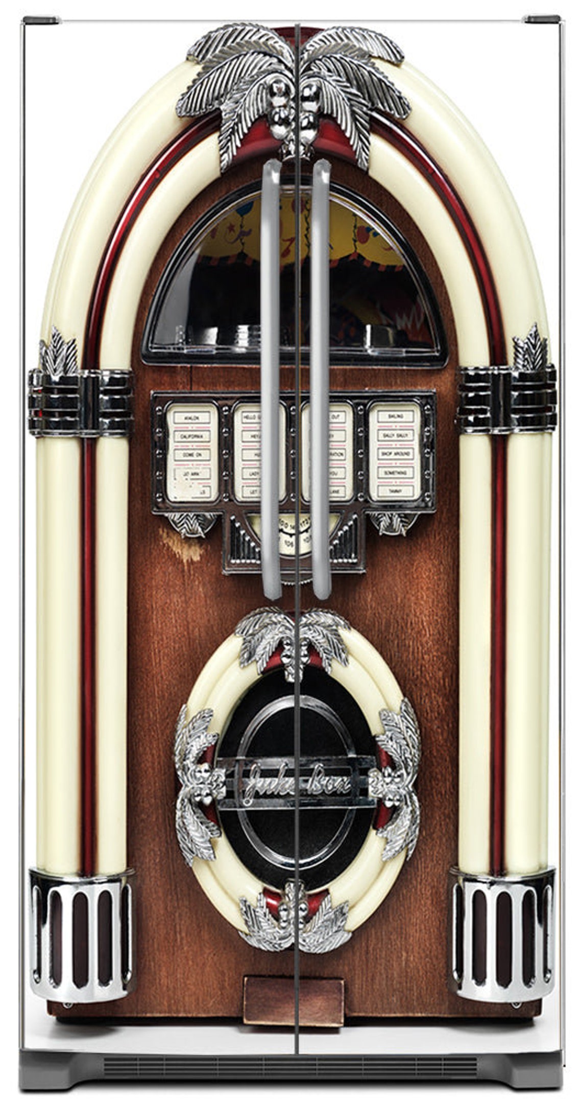 Magnetic Jukebox Refrigerator Cover Skin - Etsy