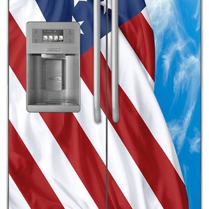 Magnetic USA Flag Refrigerator Cover Skin - Etsy