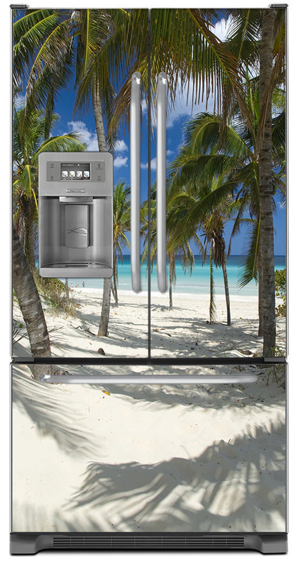 Magnetic Sandy Beach Path Refrigerator Cover Skin - Etsy