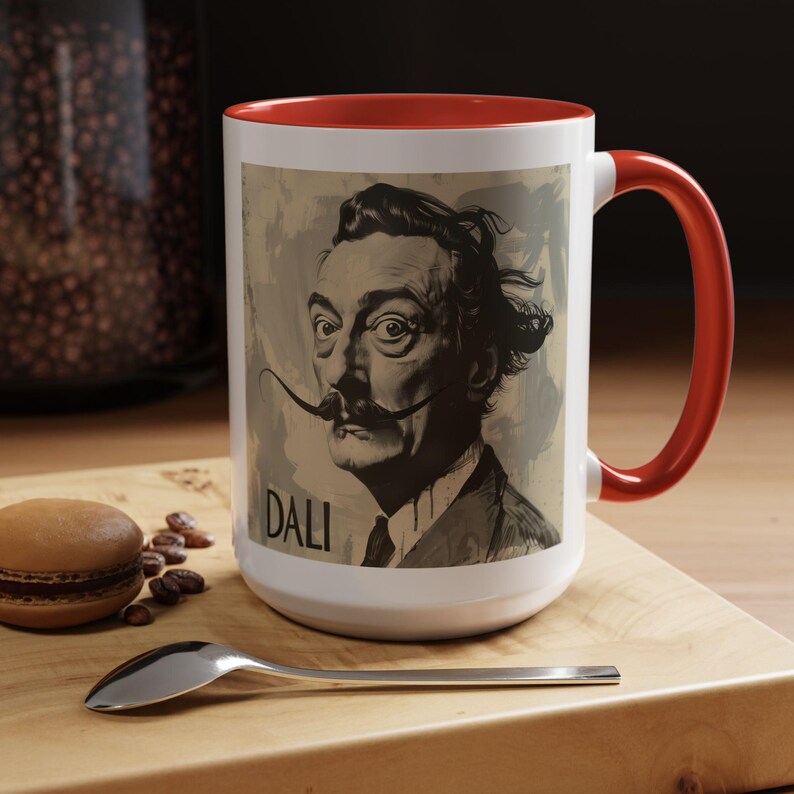 Art Mug | Salvador Dali Artist Portrait Design, Gift for Art Lovers ...