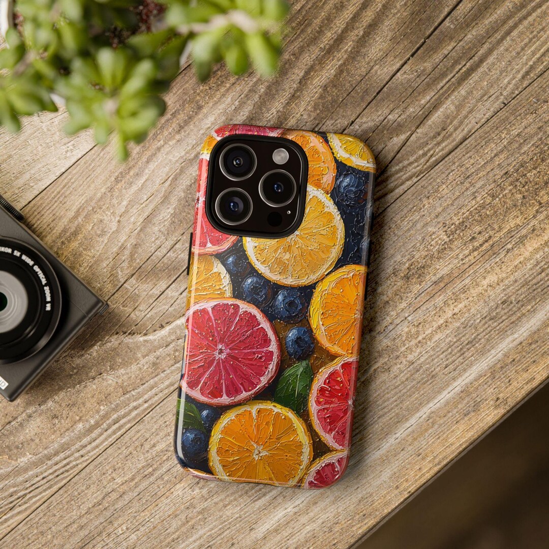 Fruit Phone Case | Aesthetic Painterly Tough Case Design for iPhone 16 ...