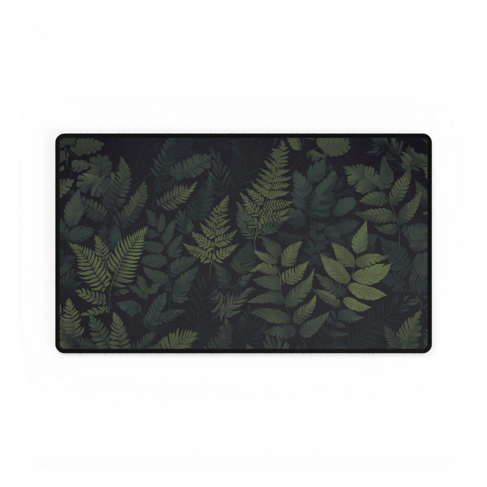 Fern Desk Mat and Mouse Mat | Floral Fern Dark Cottagecore Forestcore ...