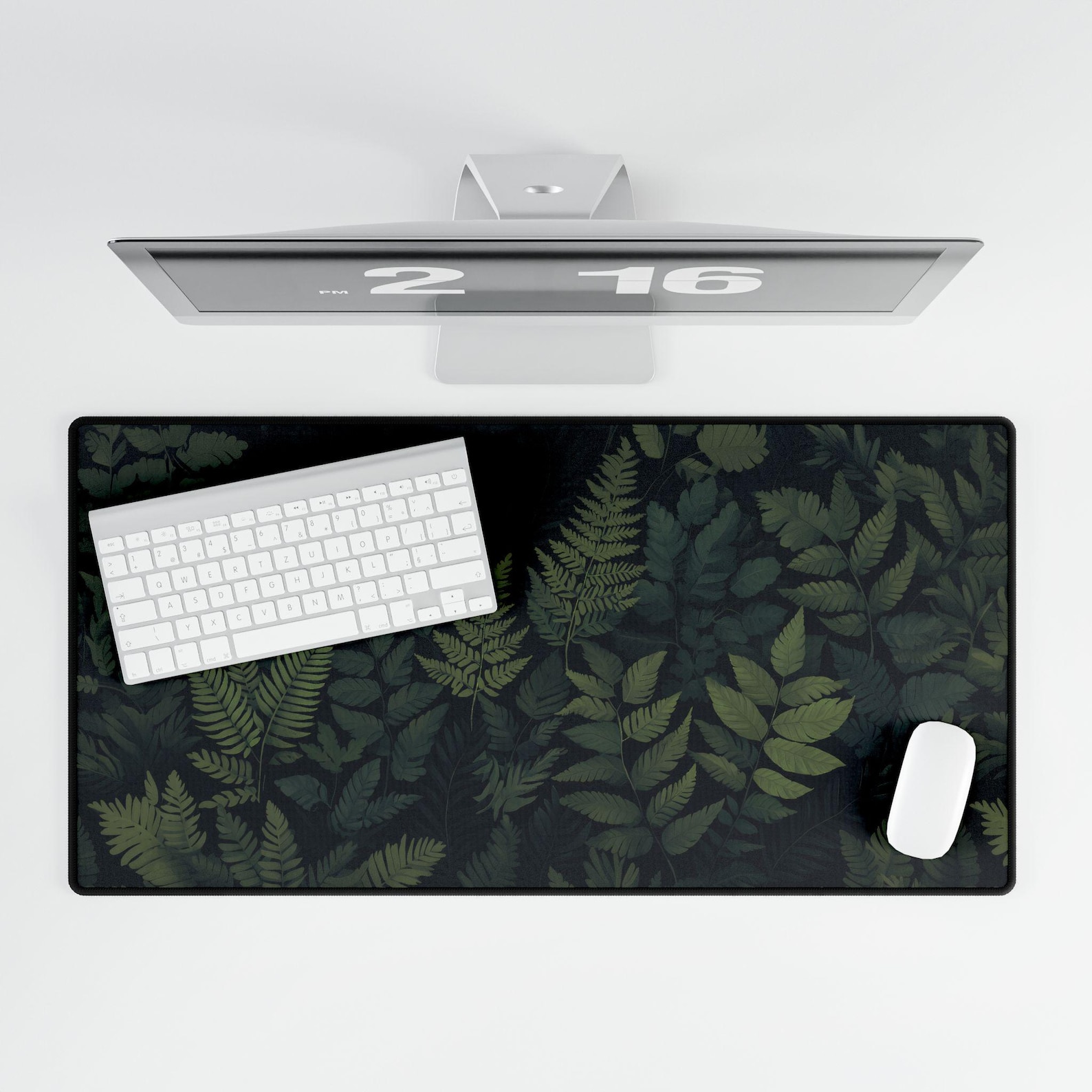 Fern Desk Mat and Mouse Mat | Floral Fern Dark Cottagecore Forestcore ...