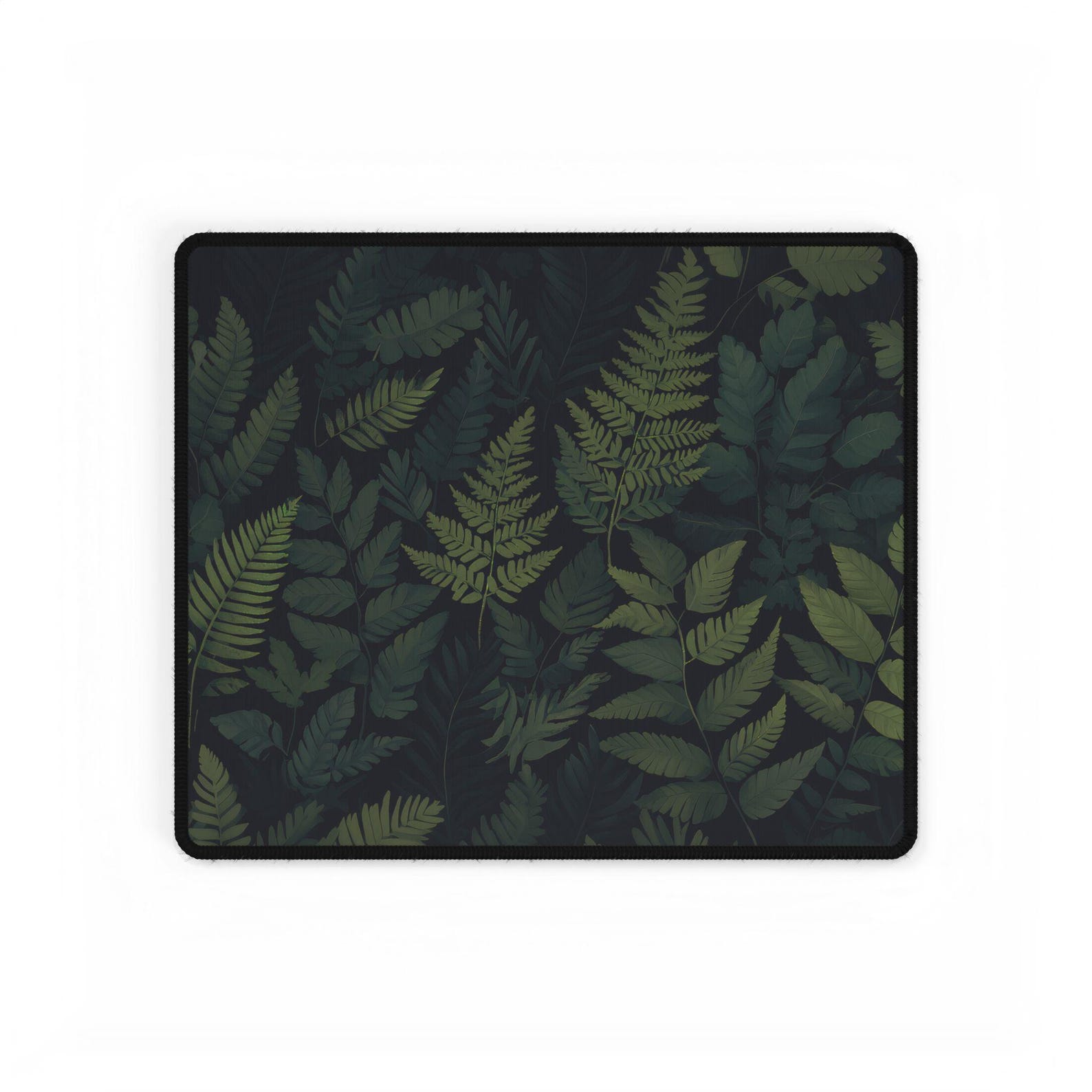 Fern Desk Mat and Mouse Mat | Floral Fern Dark Cottagecore Forestcore ...