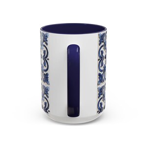 Azulejo Tile Mug | Portuguese Blue Tile Design Ceramic Coffee Mug (11oz ...