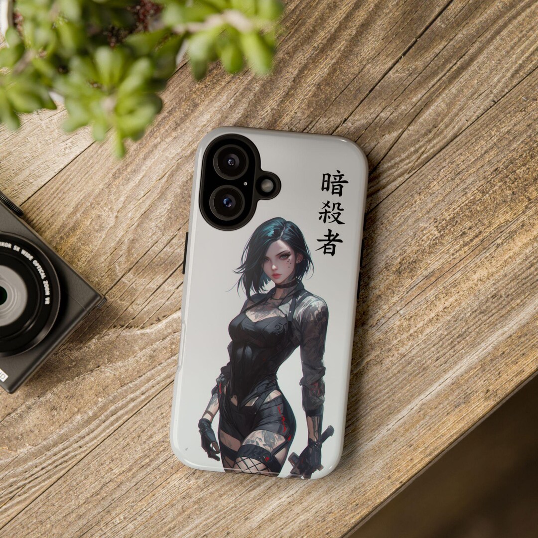 Cyberpunk Phone Case | Edgy Assassin Tough Case Design for iPhone 16 ...
