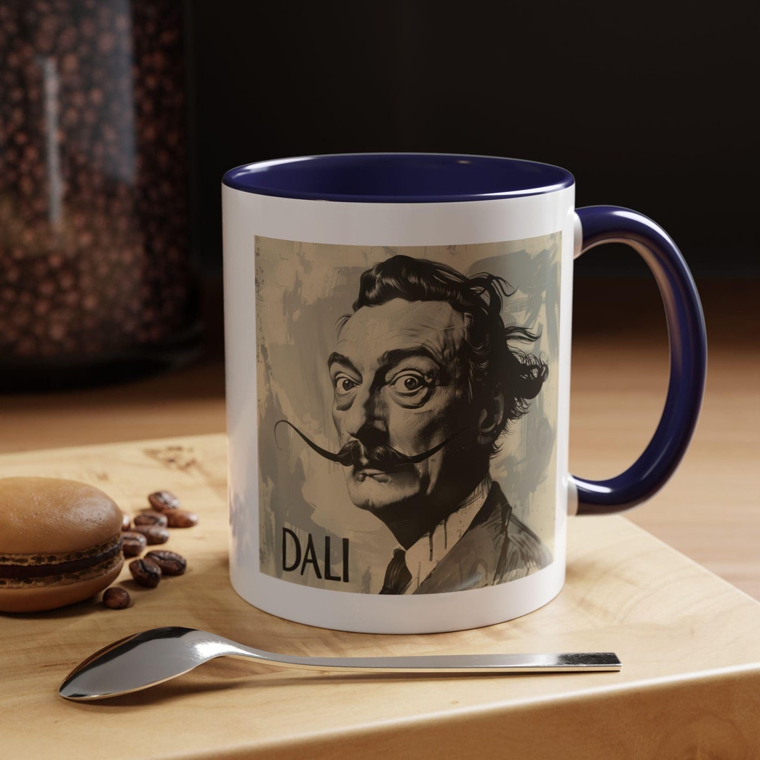 Art Mug | Salvador Dali Artist Portrait Design, Gift for Art Lovers ...