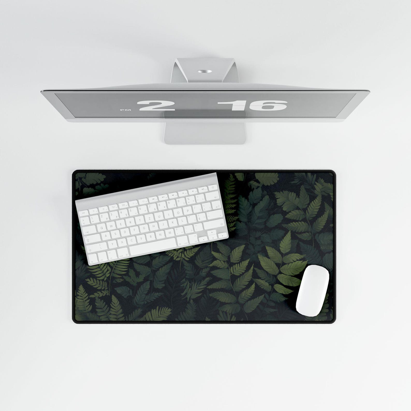 Fern Desk Mat and Mouse Mat | Floral Fern Dark Cottagecore Forestcore ...