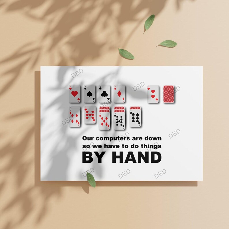 Computers Are Down, Work by Hand, Svg, Png, Workplace Humor, Funny Work ...