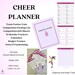 Printable Cheer Planner, Fillable PDF, Cheer Planner, Cheer Calendar ...