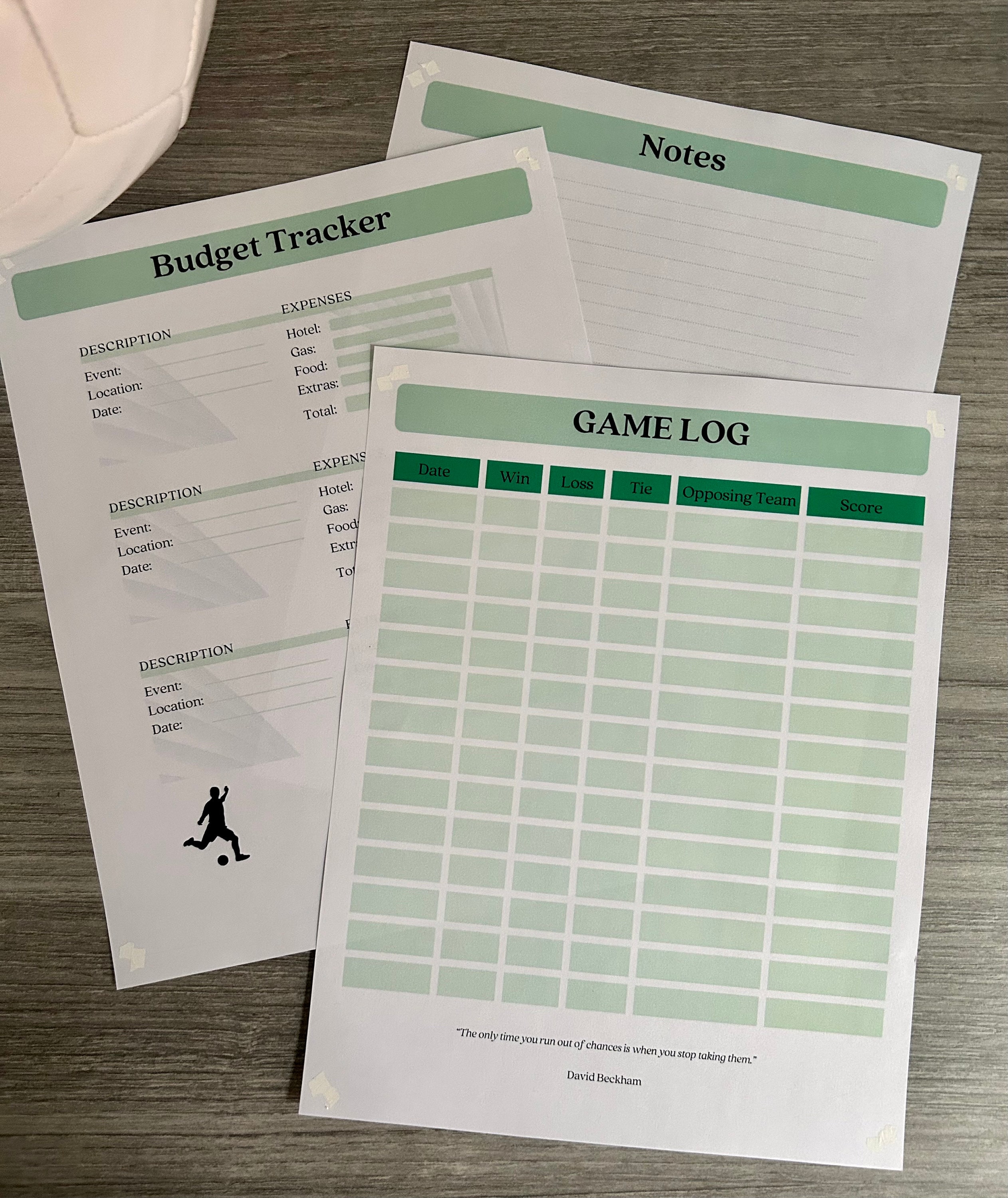 Printable Soccer Planner: Fillable PDF, Team Organizer (A4, A5) - Etsy