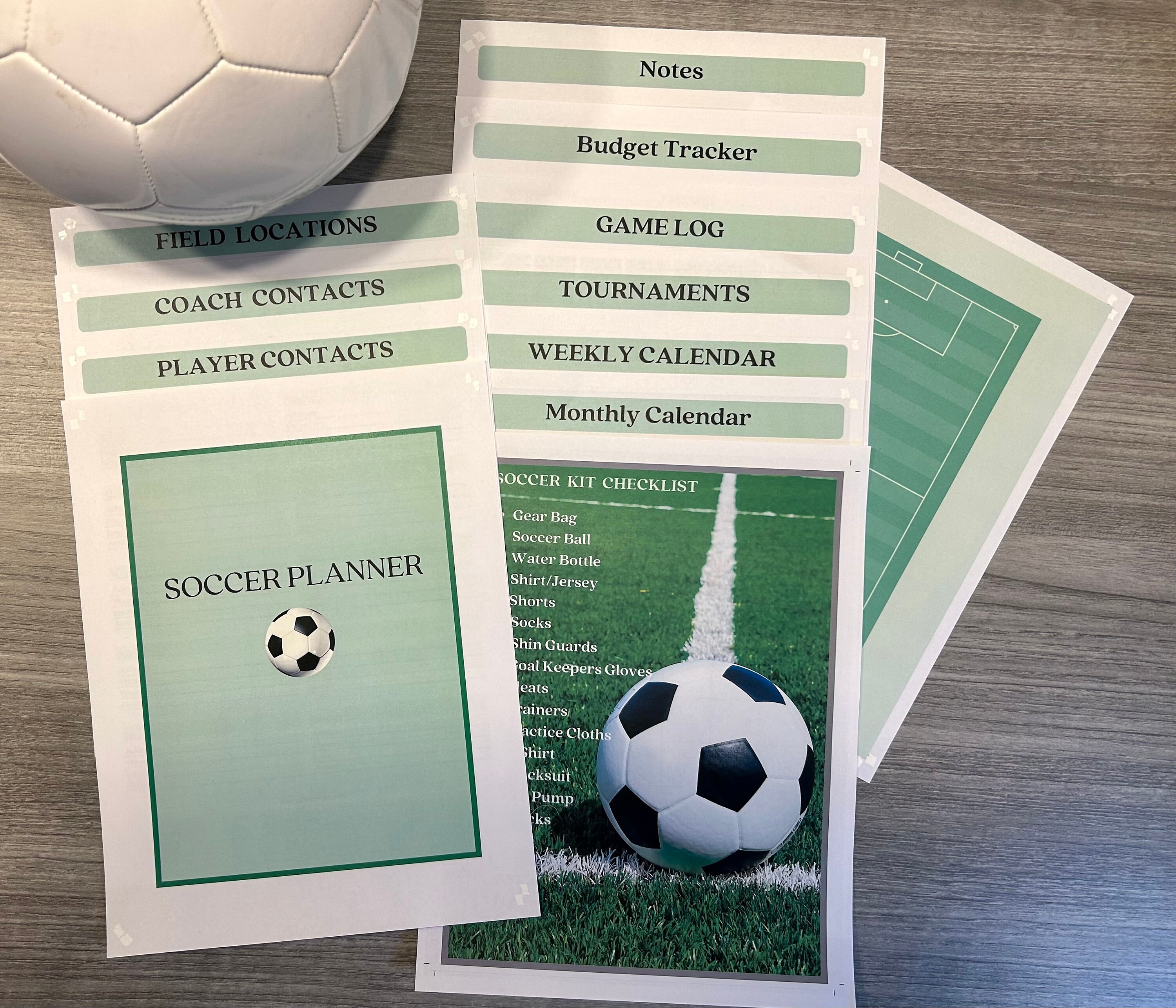 Printable Soccer Planner, Fillable PDF, Sports Calendar, Boys Girls ...