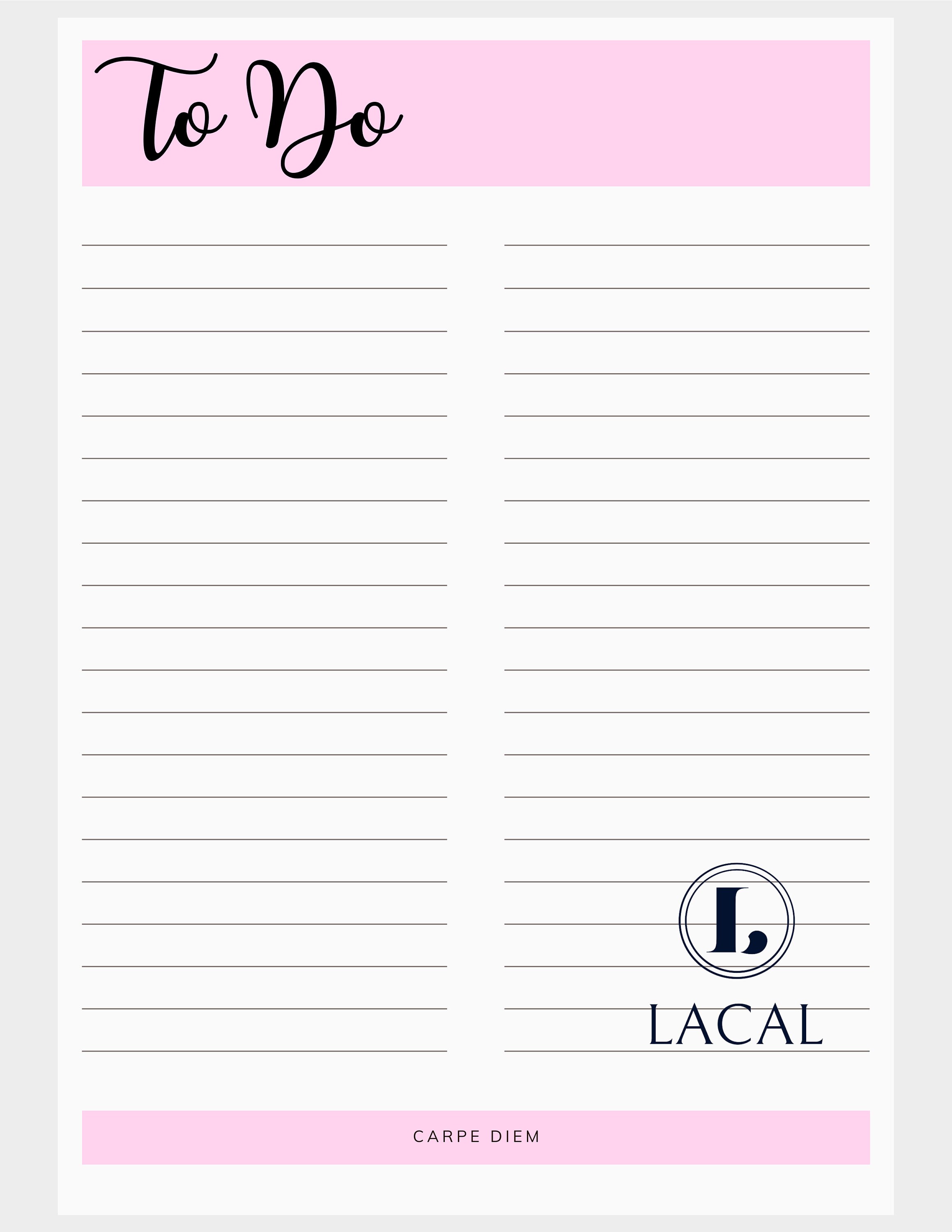 To Do List Printable, Digital Notes, Printable to Do List, Lined Notes ...