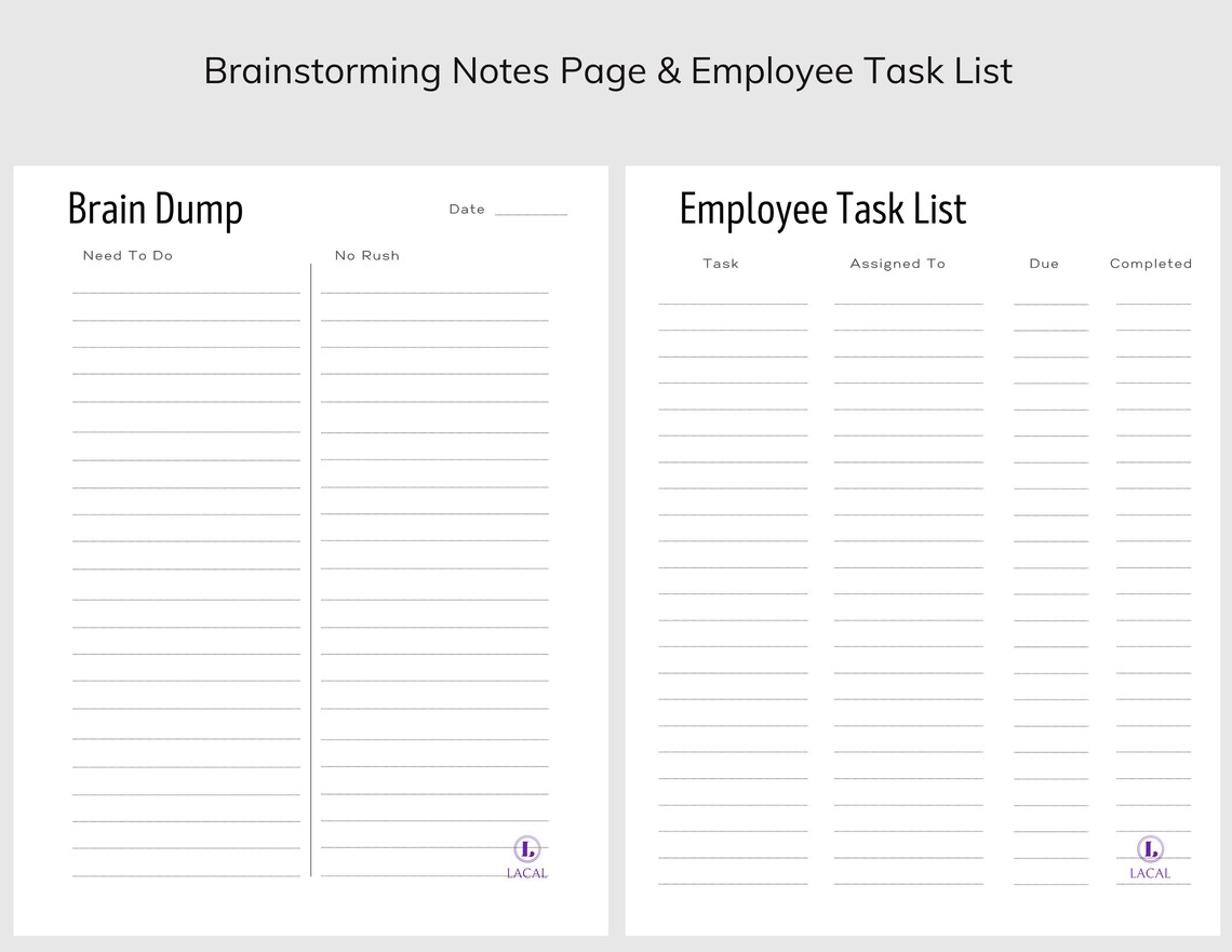 Printable Office Task Planner Bundle, Office Organizer, Fillable PDF ...
