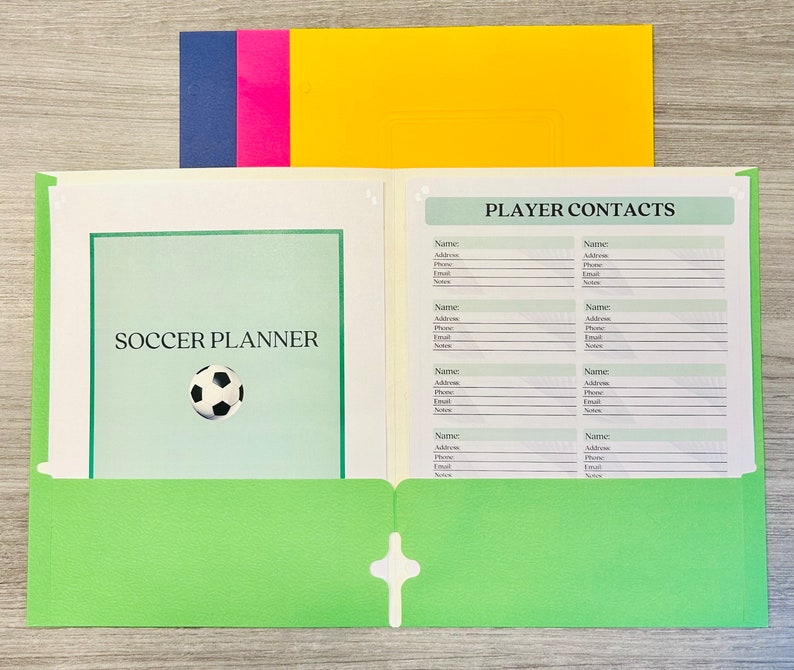 Printable Soccer Planner, Fillable PDF, Sports Calendar, Boys Girls ...