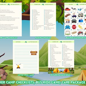 Summer Camp Organizer, Camp Packing List, Printable Letters From Camp ...