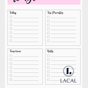 To Do List Printable, Digital Notes, Printable to Do List, Lined Notes ...