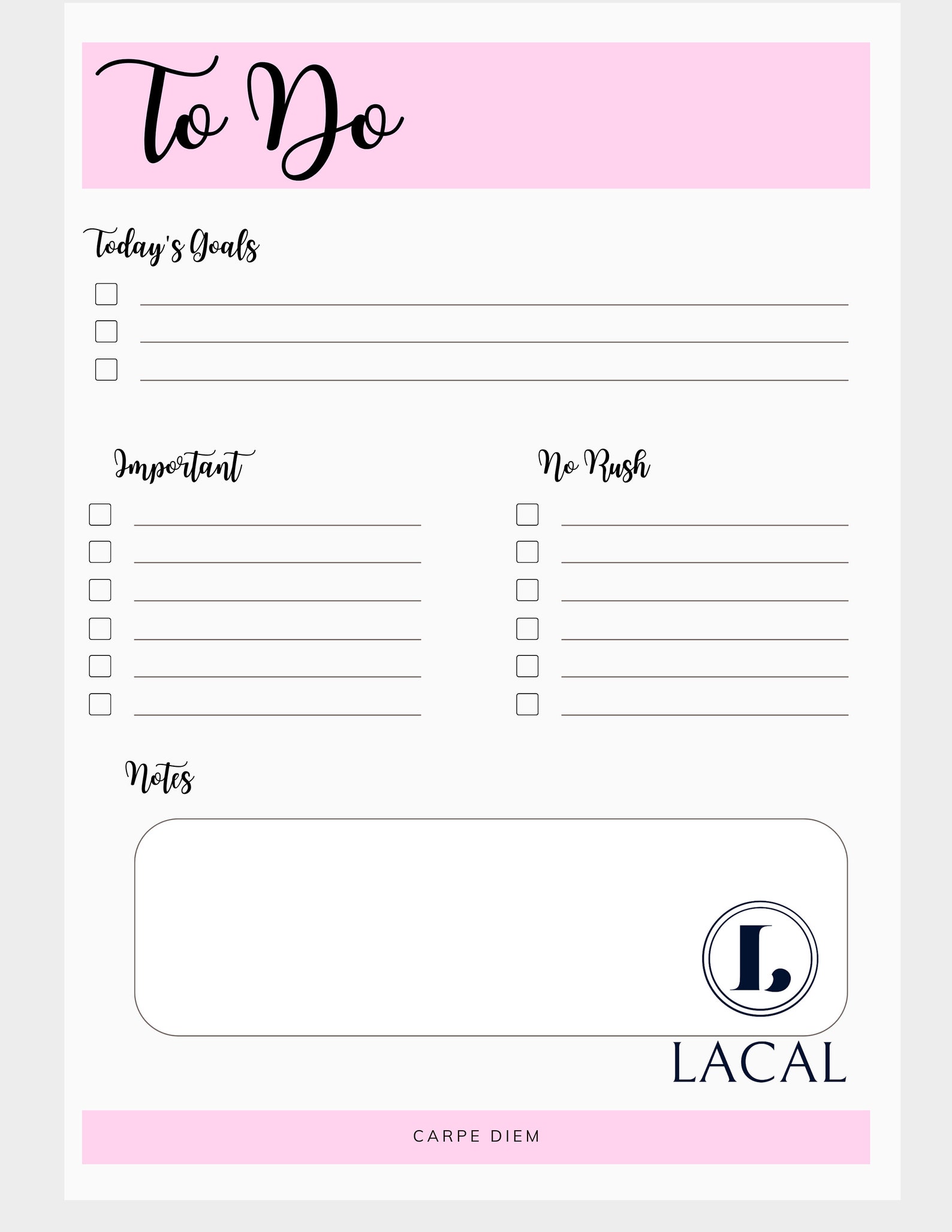 To Do List Printable, Digital Notes, Printable to Do List, Lined Notes ...