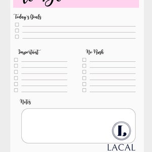To Do List Printable, Digital Notes, Printable to Do List, Lined Notes ...